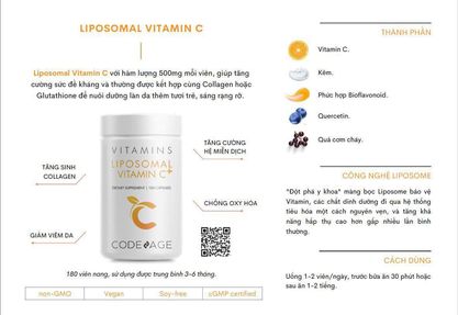 Collagen CODE AGE – đứng đầu bảng xếp hạng của nước Mỹ – Vy Cosmetics